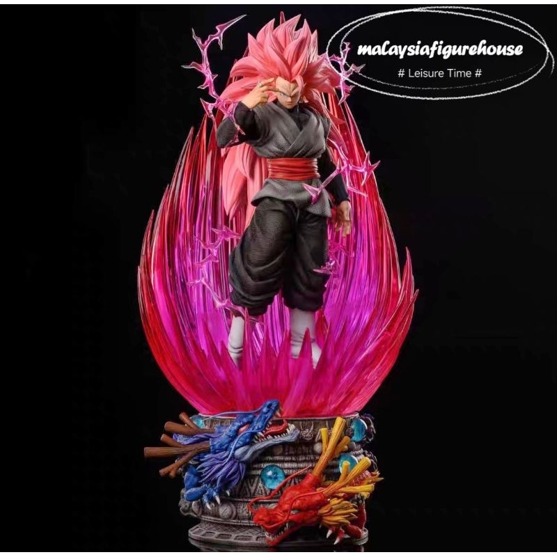 🔥READY STOCK🔥48CM DRAGON BALL SURGE PINK BLACK GOKU SS3 ZAMASU FIGURE ...