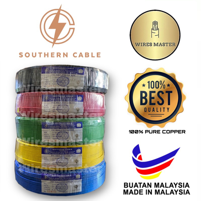 SOUTHERN CABLE 2.5MM (PVC Insulated Cables with SIRIM APPROVED ...