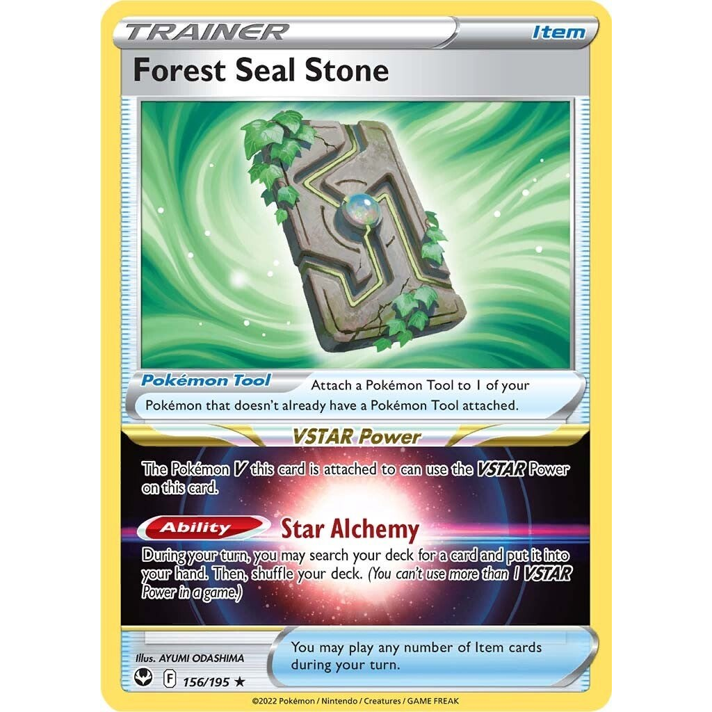 Forest Seal Stone / Trainer / 156/195 / English Crown Zenith (Pokemon ...
