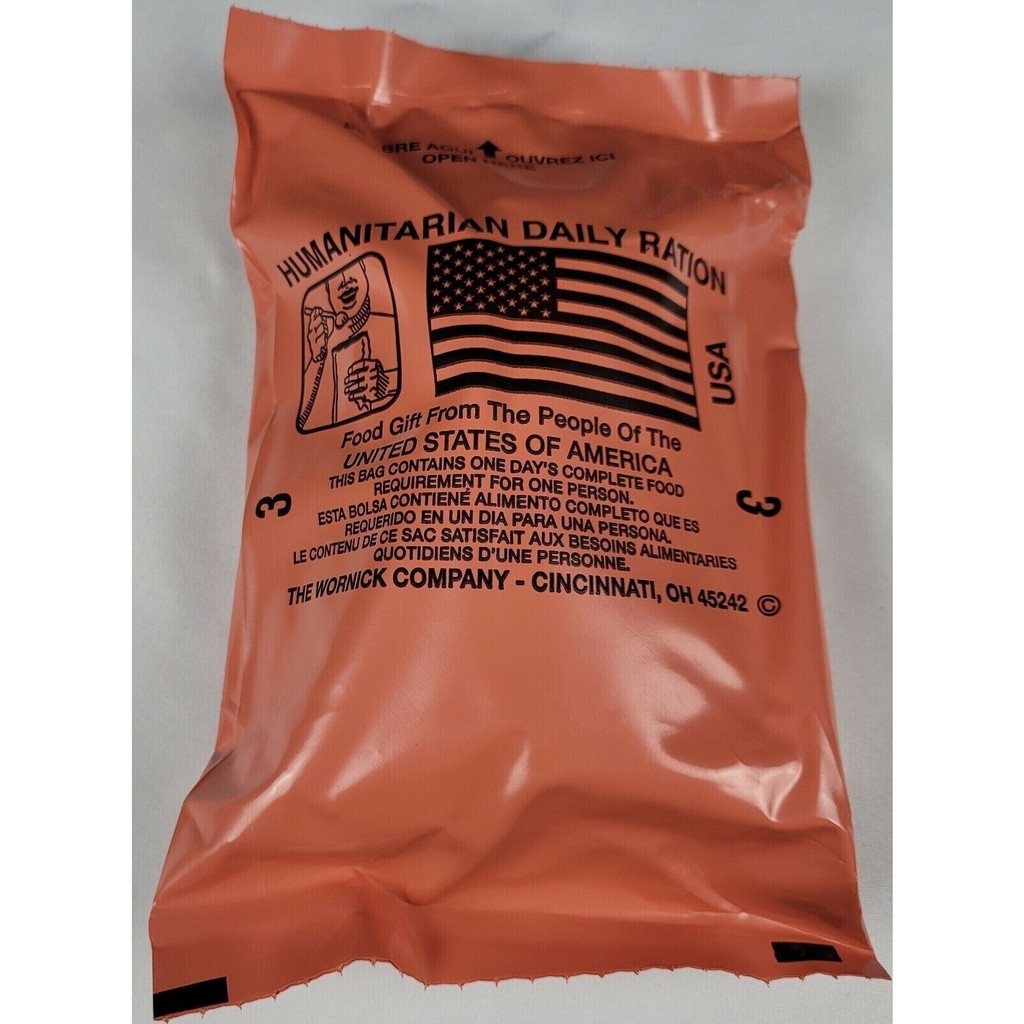 US HUMANITARIAN DAILY RATION MRE 1 Humanitarian Daily Ration [HDR] Rare ...