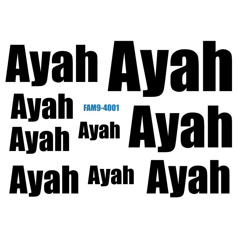 Readymade Sticker Gelaran / Nickname Family Members - 9 small stickers ...