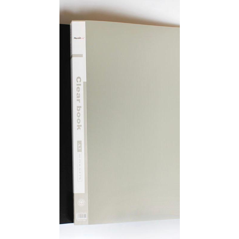 A3 Hard Cover Clear Book File 20 / 40 /30 /60 Pocket / Clear Holder ...