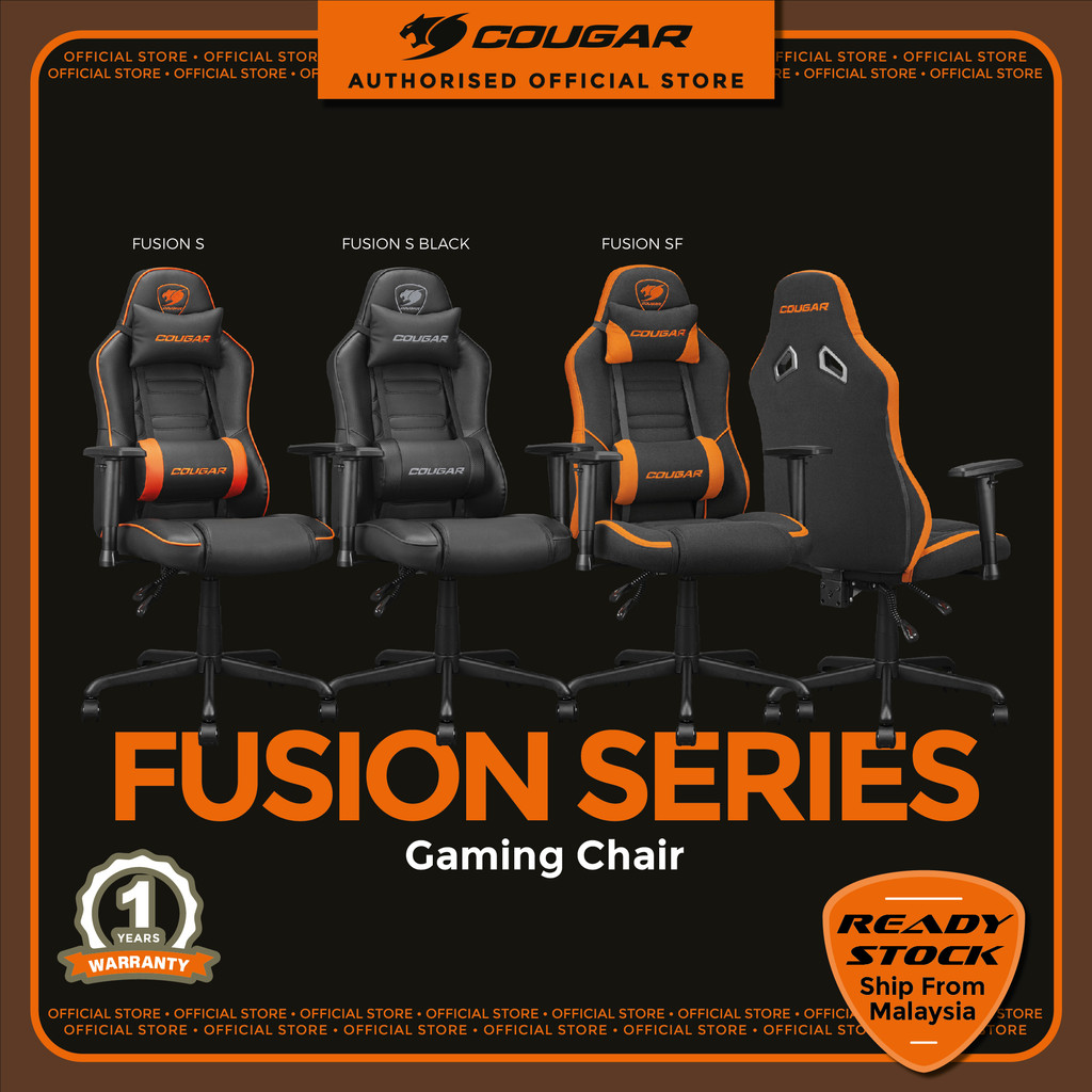 Cougar Fusion Series Comfortable Multi-Purpose Gaming Chair | Shopee ...