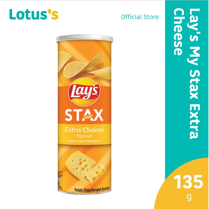 Lay's My Stax Extra Cheese (135g) | Shopee Malaysia