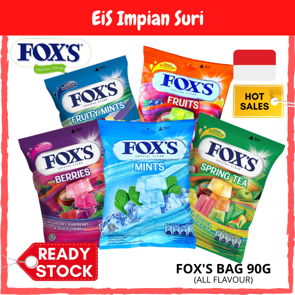 (Ready Stock!!) Nestle Fox's Crystal Clear Candy Assorted Flavour 90G | Shopee Malaysia