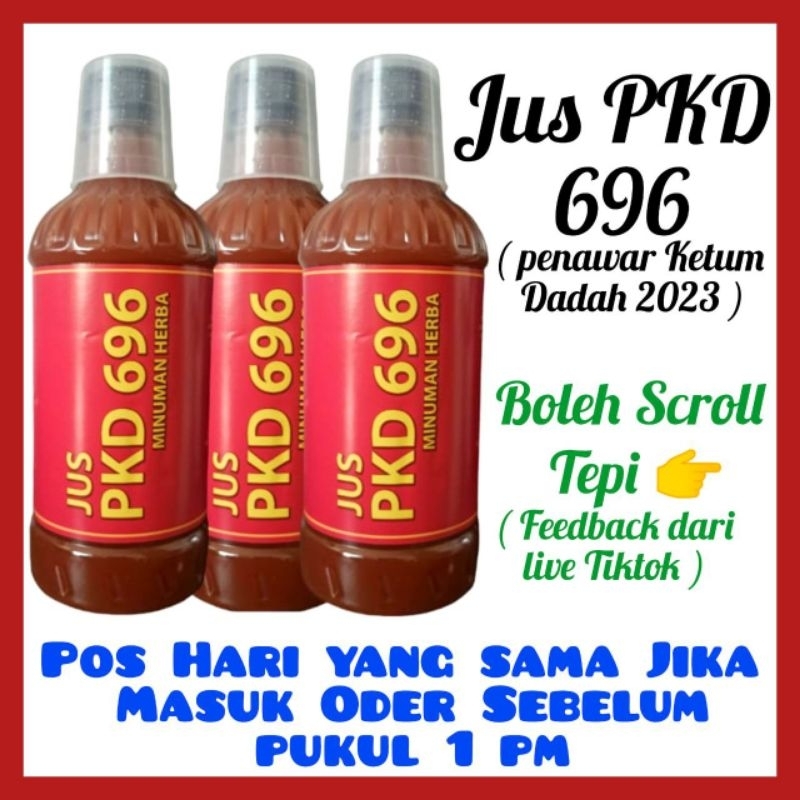 (3 botol ) Jus PKD 696 (Jus Penawar Ketom Dadah) . Rebusan 30 Jenis ...
