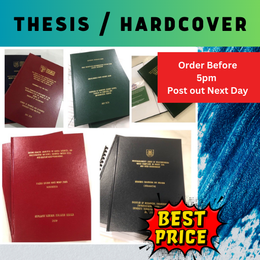 Hardcover Binding with Gold Hot Stamping/Thesis/Jilid | Shopee Malaysia