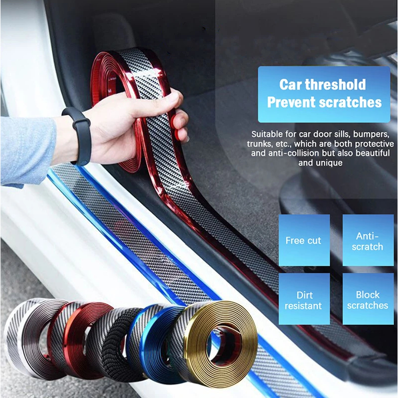 Car Carbon Door Step 5CM x 1METER Axia Bezza Myvi Saga BLM FLX Viva ...