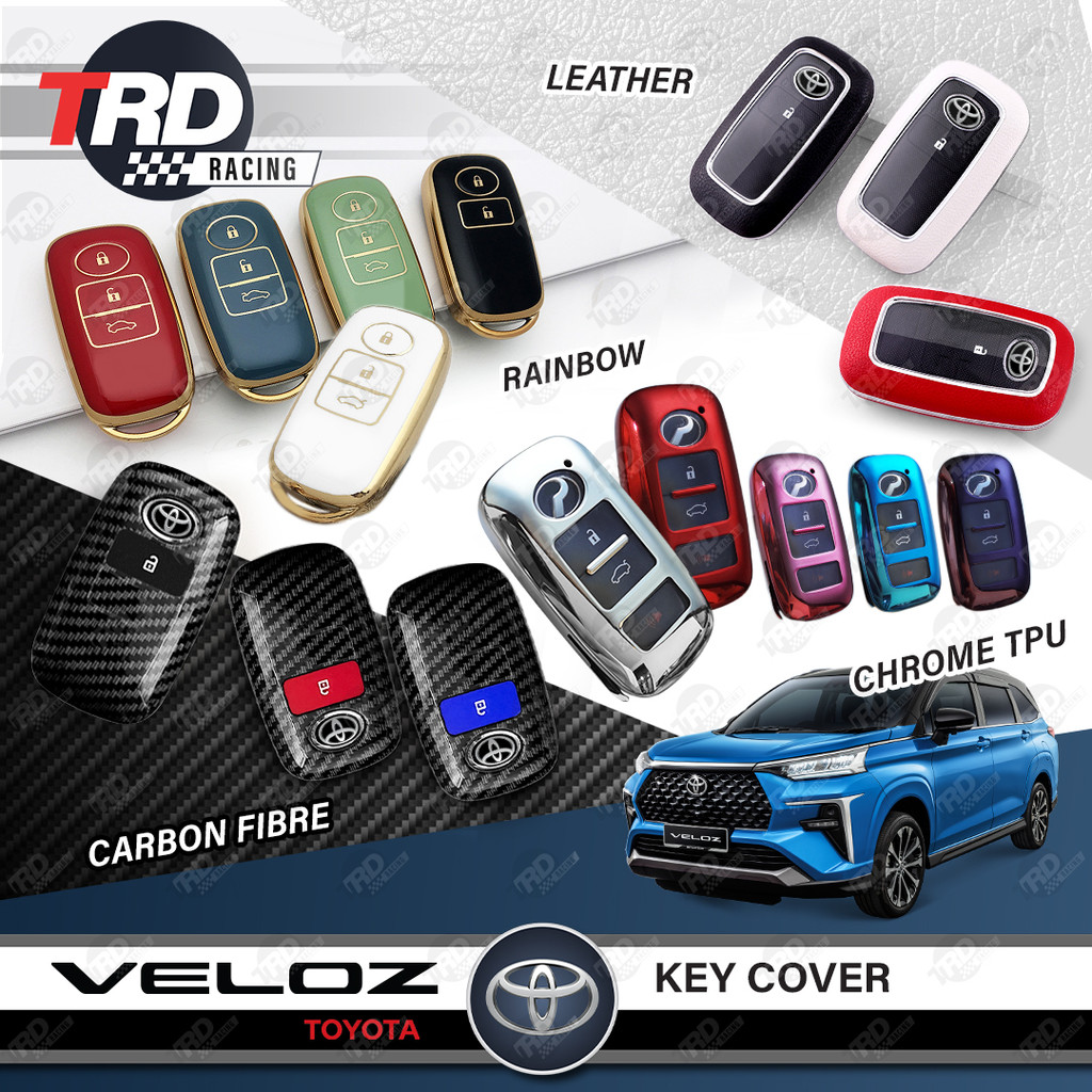 [𝗞𝗘𝗬 𝗖𝗢𝗩𝗘𝗥] Toyota Veloz 2022 2023 2024 Key Cover Sarung Kunci Remote ...