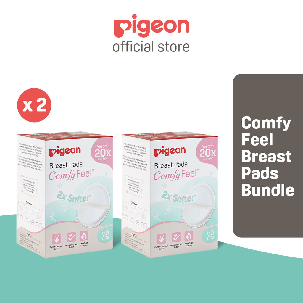 PIGEON ComfyFeel Breast Pads (60's x 2) | Shopee Malaysia