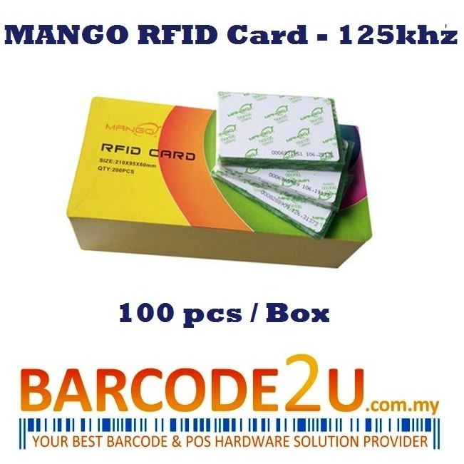 125Khz Mango RFID Proximity Cards ID Card Door Entry Access 0.8mm ...