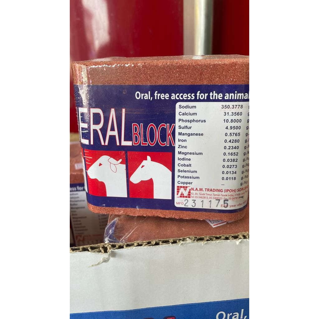 Mineral Block For Cow Goat Cattle / Garam Jilat Ternakan & Haiwan ...