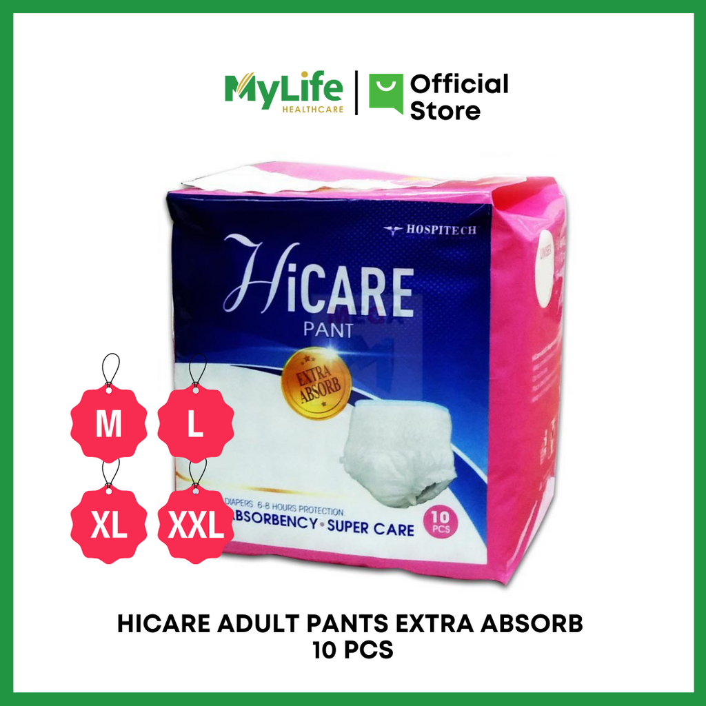 HICARE ADULT PANTS EXTRA ABSORB 10 PCS | Shopee Malaysia