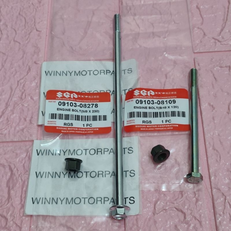SUZUKI RG SPORT RGV RG ENGINE BOLT BH8X120 M8X230 ORIGINAL THAI SUZUKI ...