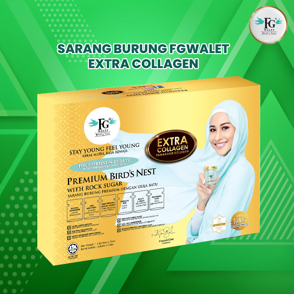 FG Walet Premium Birds Nest W Extra Collagen ( Daily Supplement ...