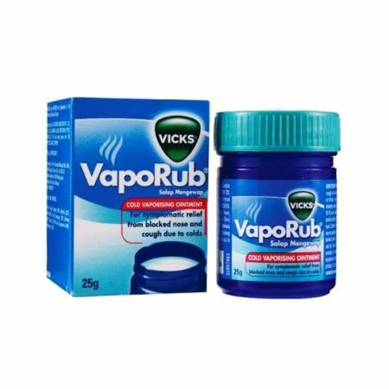 Vicks VapoRub Cold Vaporising Ointment 0.5ml | 10gm | 25g | 50g | 100g ...