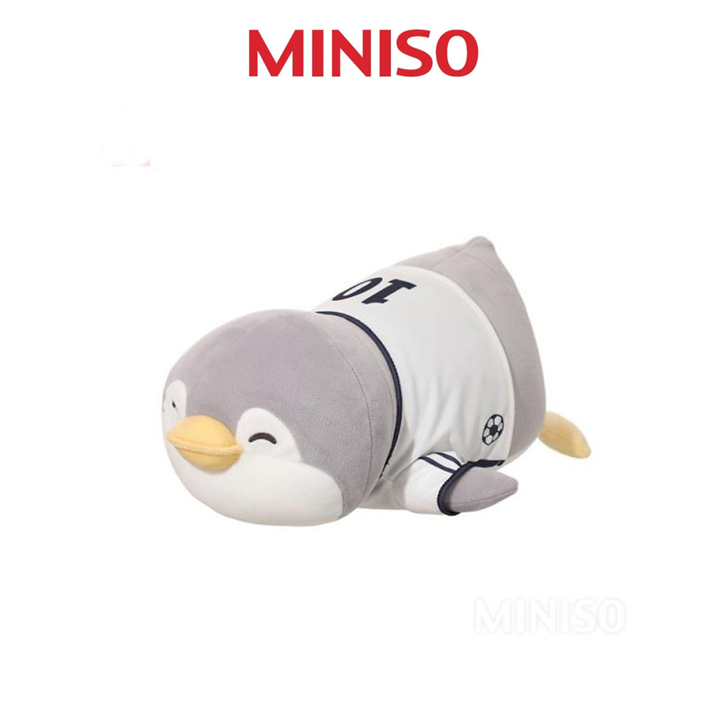 MINISO-Mini Family Sports Lying Plush Toy(Pen Pen) | Shopee Malaysia