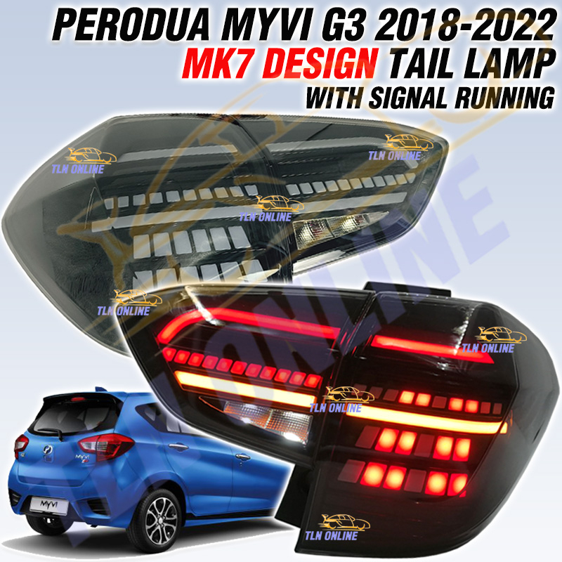 Perodua Myvi G3 2018 - 2023 MK7 Design Tail Lamp With Signal Running ...