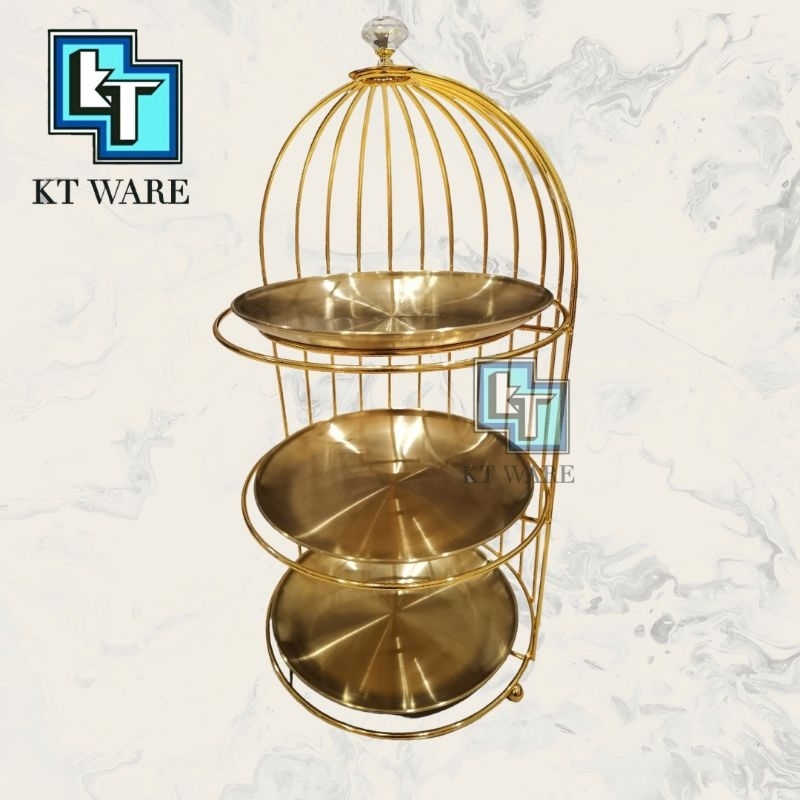 KT WARE BIRD CASE DESSERT STAND HI-TEA DESSERT TABLE DECORATION SARANG ...
