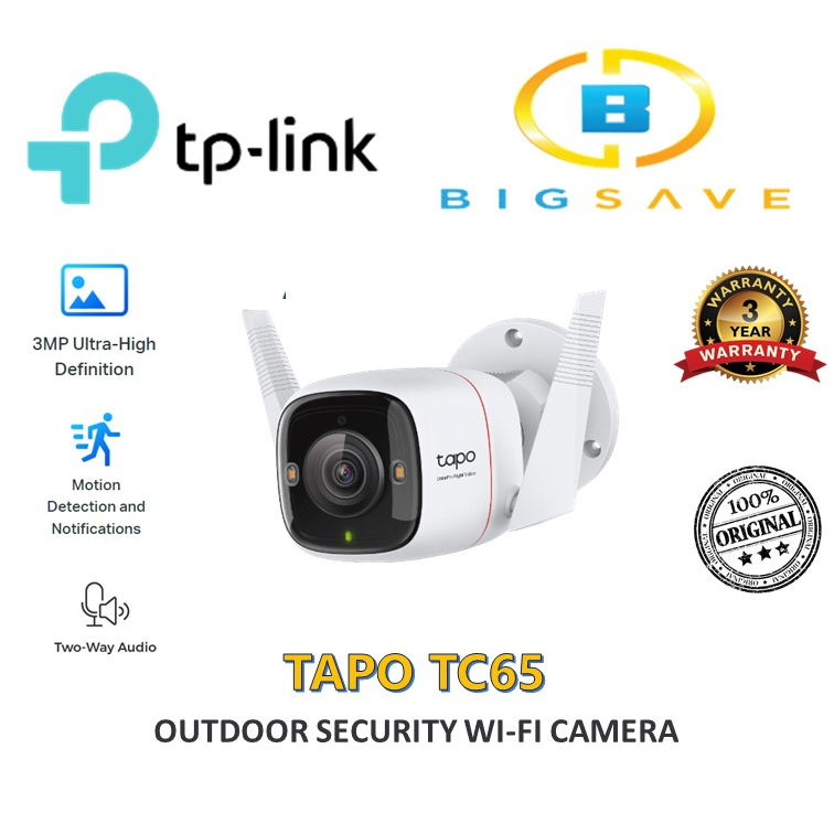 TP-LINK TAPO TC65 OUTDOOR SECURITY WI-FI CAMERA | Shopee Malaysia