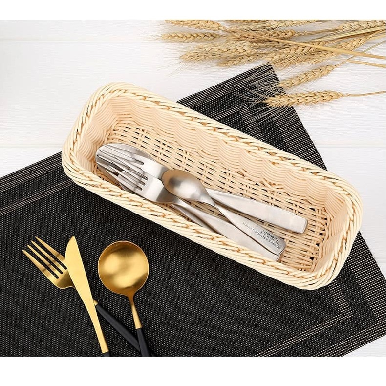 Bamboo Cutlery Case Basket Chopstick Spoon Fork Holder Kitchen Storage ...