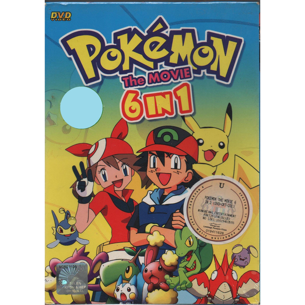 DVD Pokemon The Movie 6 In 1 | Shopee Malaysia