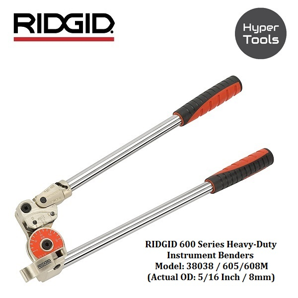 RIDGID 600 Series Heavy-Duty Instrument Benders - Model: 38038 / 605 ...