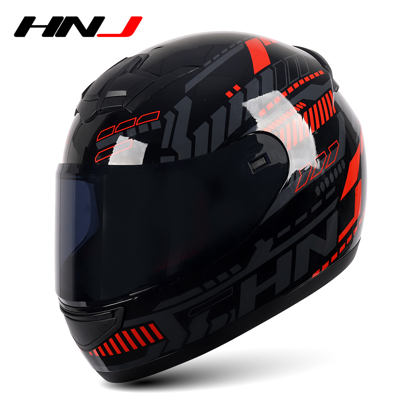 🏍️HNJ Full Face Helmet Motor Motorcycle Murah Sunburn Protection COD ...