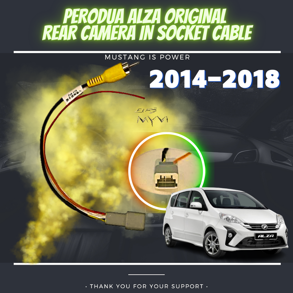 PERODUA ALZA 2014 - 2018 ORIGINAL REAR CAMERA IN SOCKET CABLE | Shopee ...