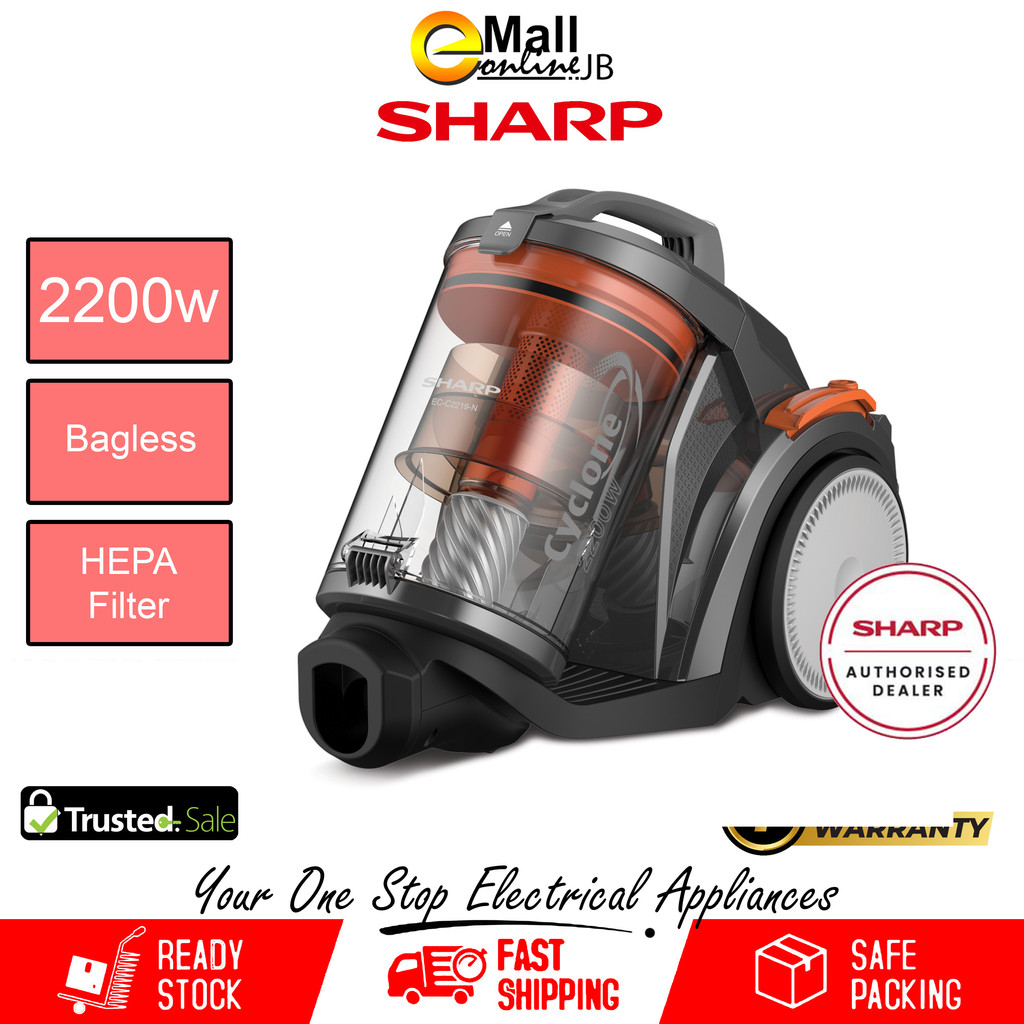 Sharp ECC2219N 2200w | ECC1819R 1800w Bagless Vacuum Cleaner | Shopee ...