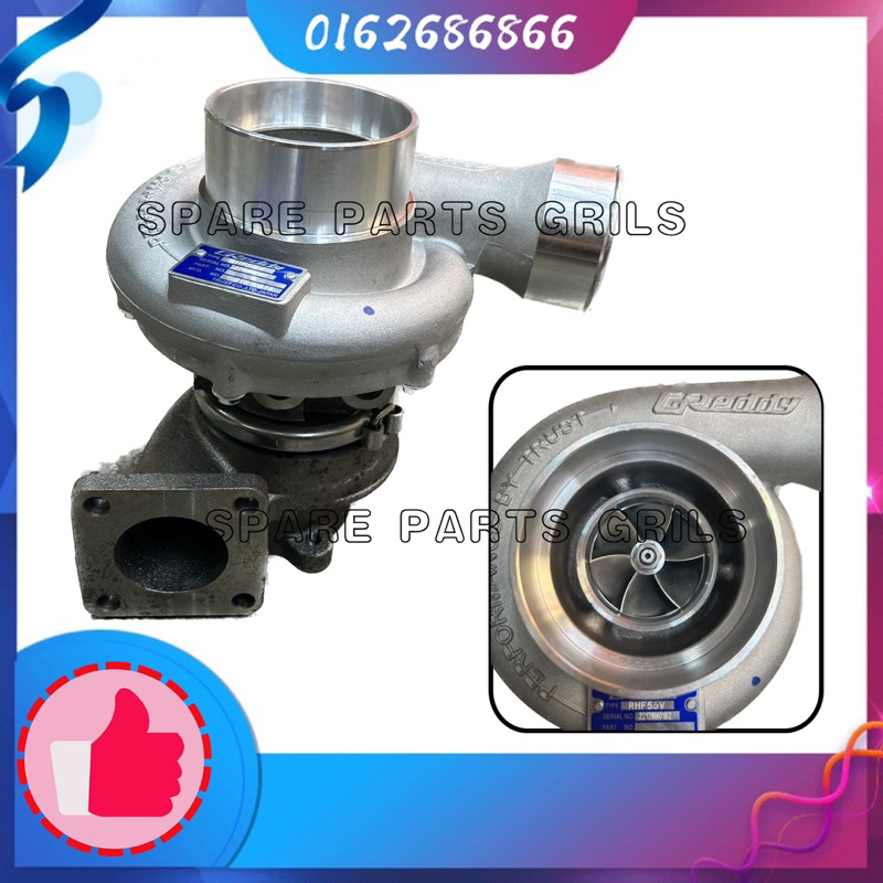 🇹🇭THAILAND GREDDY F55 V2 FIN SUPER BILLET TURBO 48.5MM 6+11 VERSION 2 ...