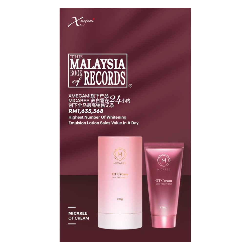 MICAREE OT CREAM SKIN TREATMENT -120G(100% ORIGINAL with box & barcode ...