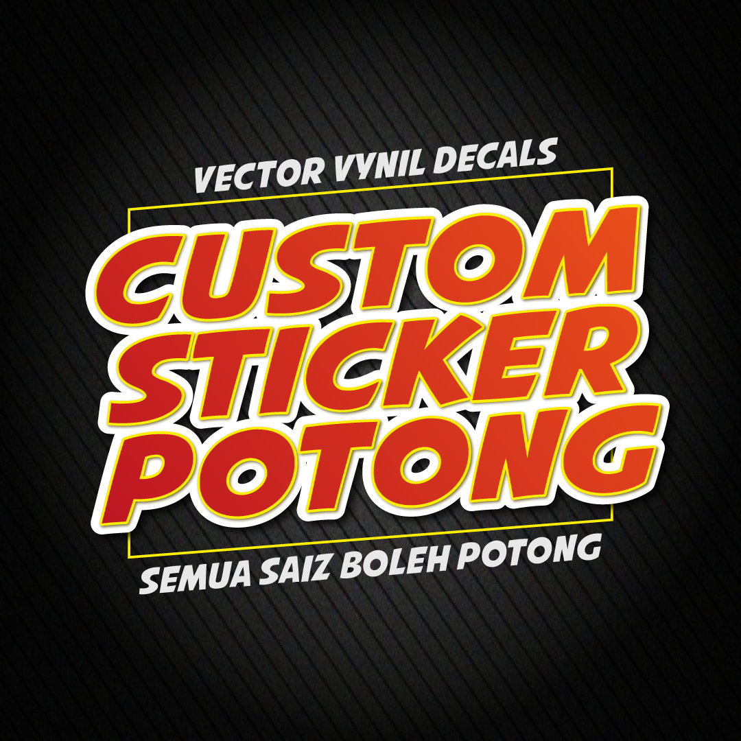 Sticker Potong High Quality Oracal (sesuai untuk outdoor/indoor ...