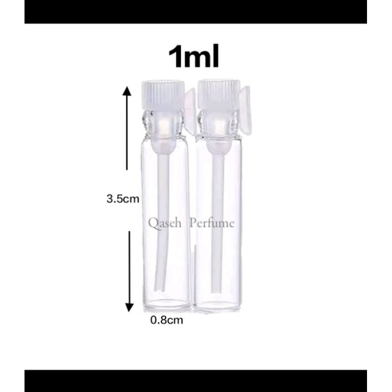 Botol Perfume tester transperent 1ml white cap 10/50 pcs | Shopee Malaysia