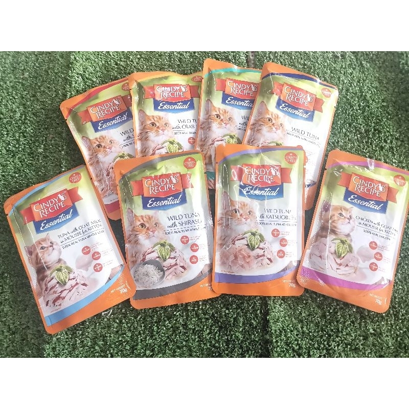 [Ready Stock] Cindy's Recipe Essential Pouch Cat Wet Food 70g Adult ...