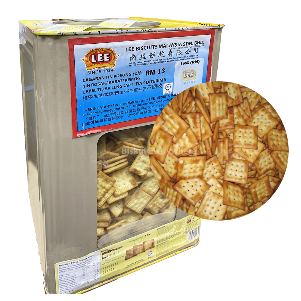 TIN BISKUT LEE SODA TAWAR KECIL 3KG | Shopee Malaysia