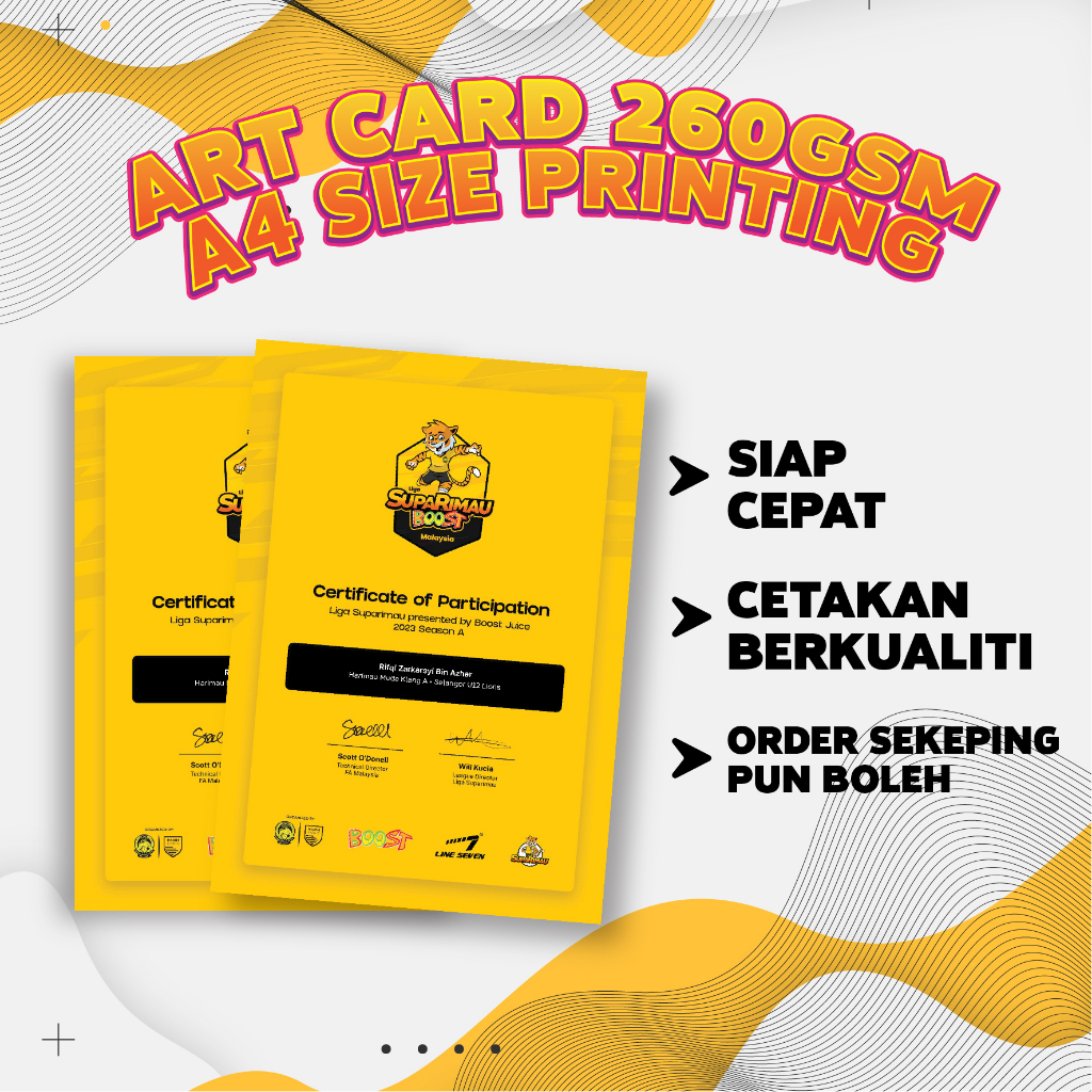 A4 POSTER PRINTING | ART CARD 260GSM | URGENT SIAP CEPAT | Shopee Malaysia