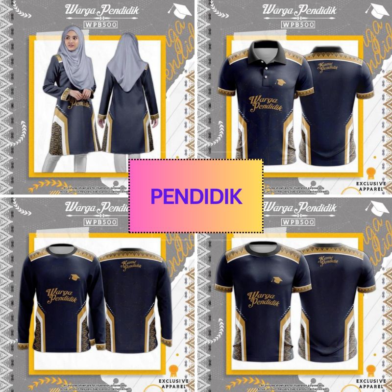 BAJU WARGA PENDIDIK MALAYSIA WPB500 jersi pendidik tshirt guru tshirt ...