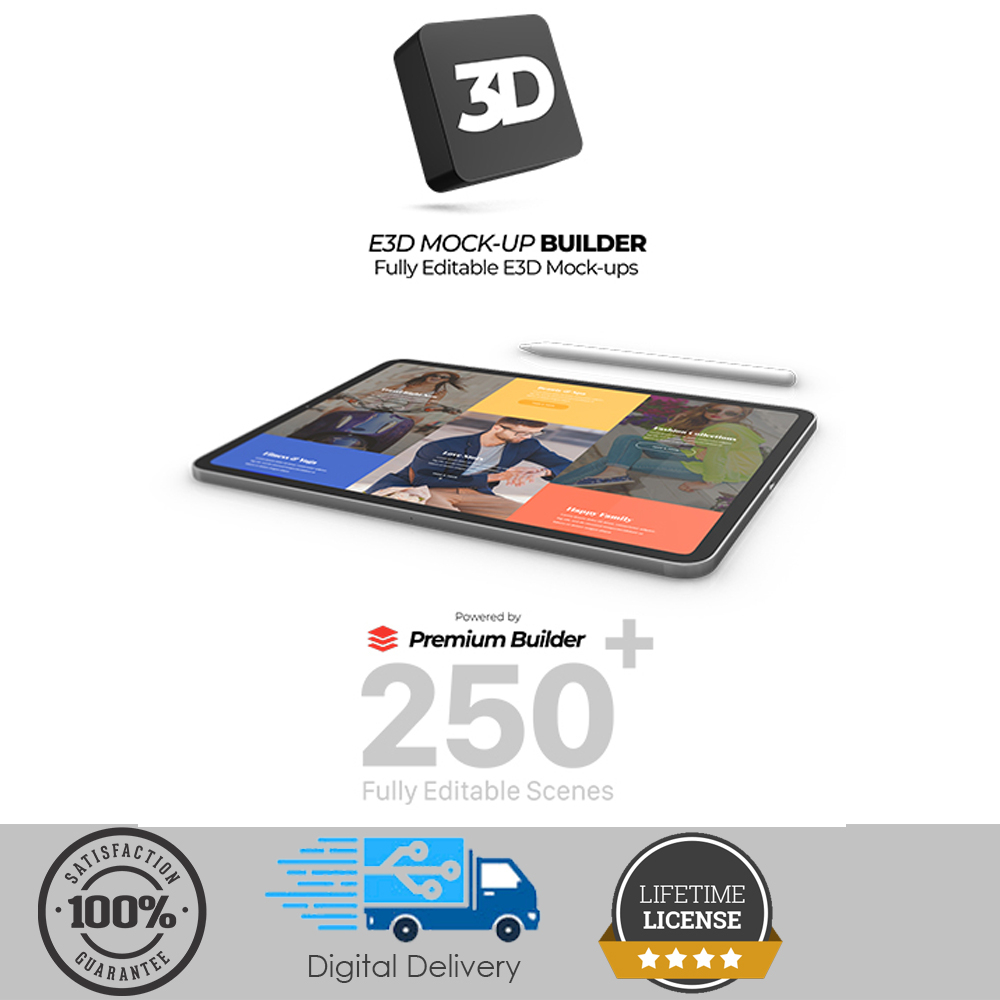 AE ext.script + preset | 250+ 3D model generators_3D Mockup Builder_3D scene display (Premium ...