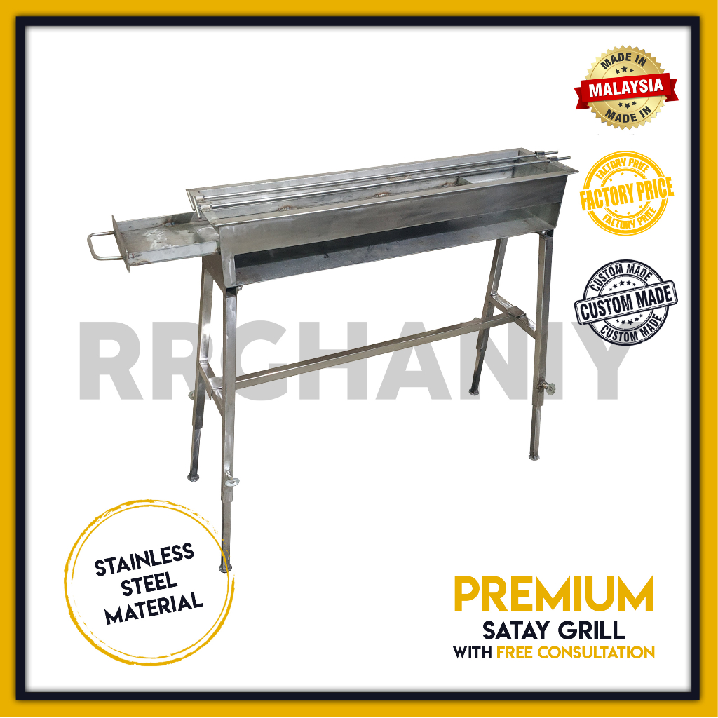 RRGhaniy BBQ Grill Outdoor Dapur Satay Charcoal Full Stainless Steel ...