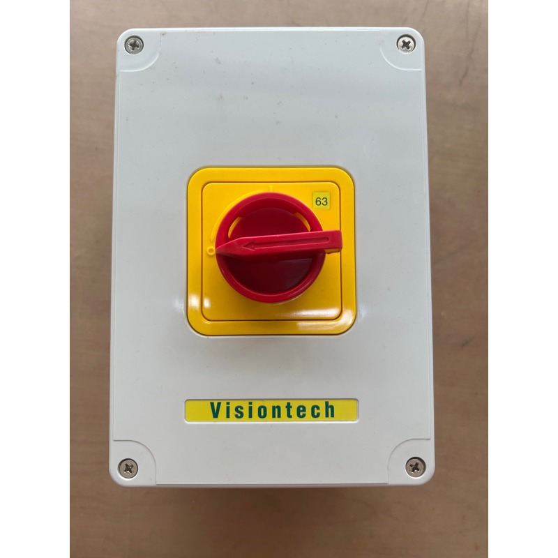 Visiontech 63A 3pole 415V isolator with box load break switch complete ...