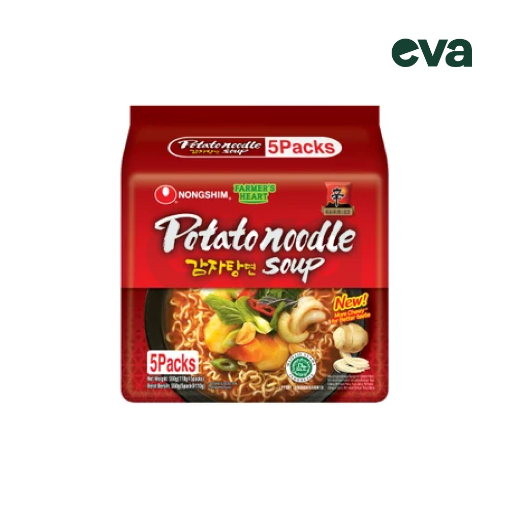 [HALAL] NONGSHIM POTATO RAMYUN 110G X 5 | Shopee Malaysia