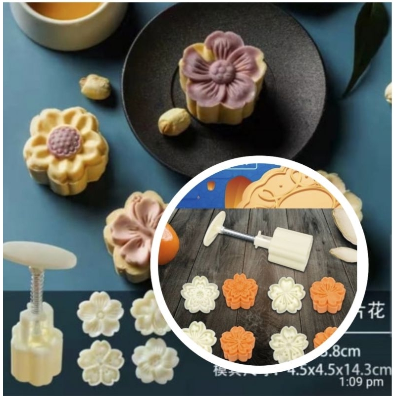Sakura mooncake mould 樱花月饼模30给-50给1set | Shopee Malaysia