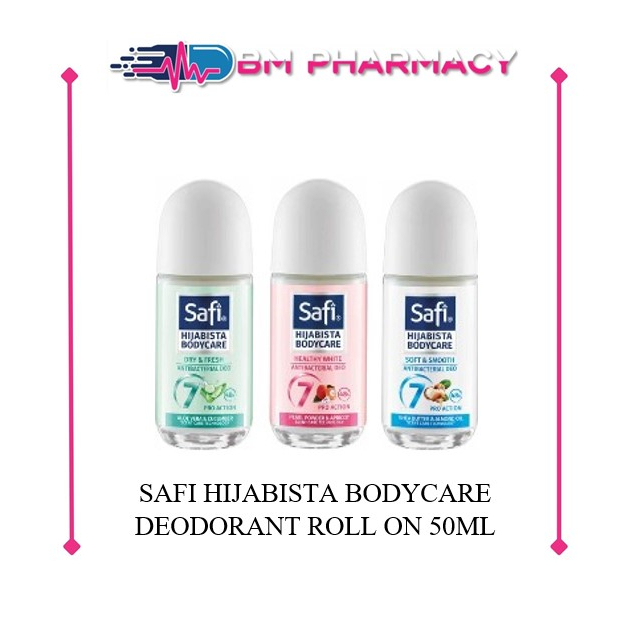 SAFI HIJABISTA BODYCARE DEODORANT 7 PRO ACTION ROLL ON 50ML | Shopee ...