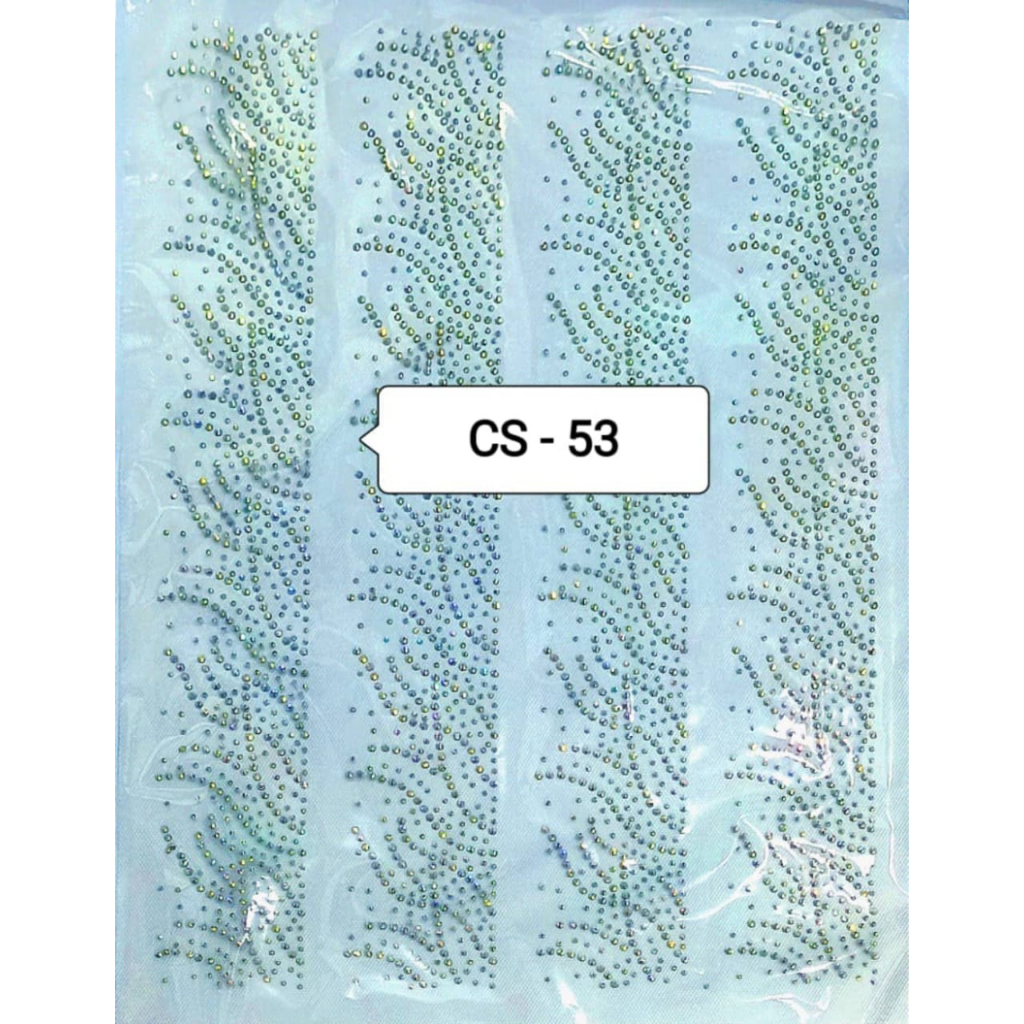 Sticker ManikTampal AB White GRED COP SWA Hiasan Berkilat Manik Batu ...