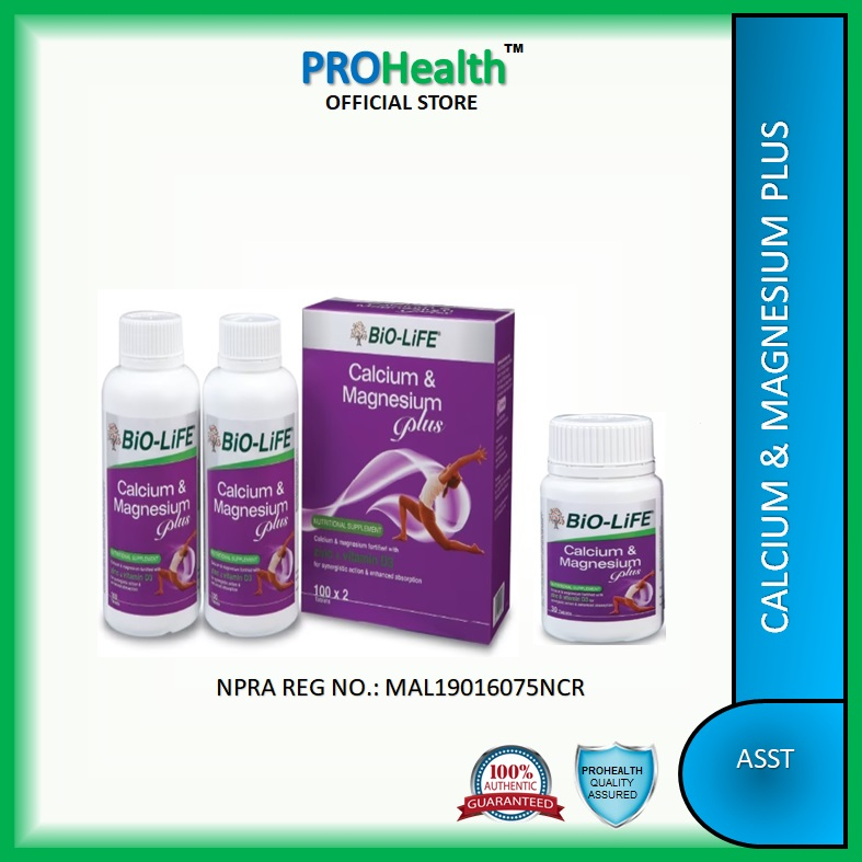 Bio-Life Calcium & Magnesium Plus 30/100 TABLETS EXPIRY:11/2025 ...