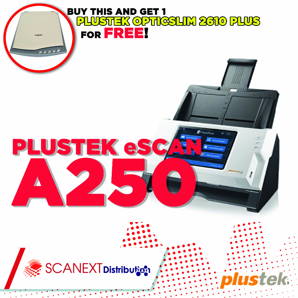 Scan Email A4 Document Directly Without Computer Plustek eScan A250 ...