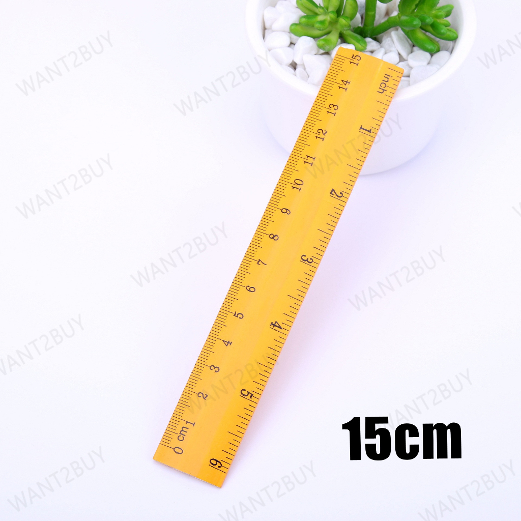 🇲🇾 🏆 15cm 20cm 30cm Yellow Horse Wooden Ruler Pembaris Murid Kayu Budget Economy Studen School ...