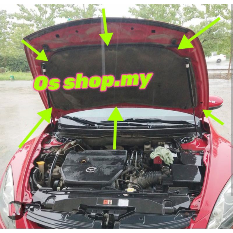 Mazda 6 gh 2008-2012 front bonnet engine cover Sound Proof Cover Hood ...