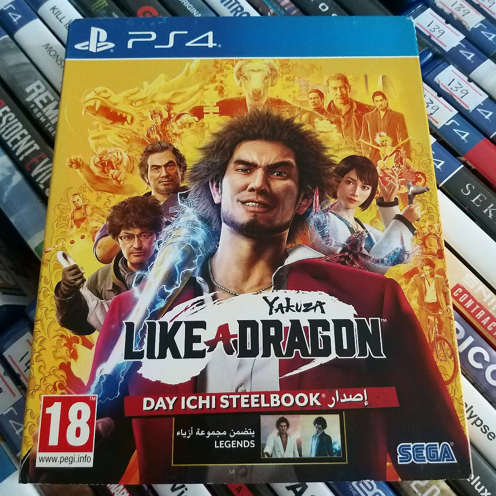 Ps4 Game Yakuza 7 Like A Dragon Day Ichi Steelbook Edition [used